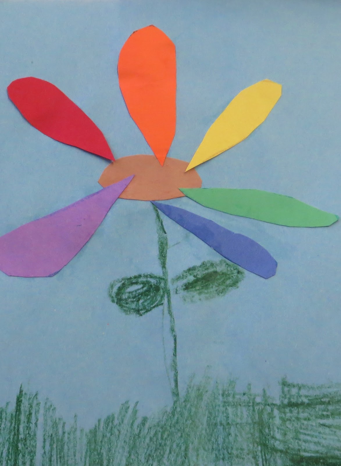 Nichols Art 2012-2013: Kindergarten Color Wheel Flowers