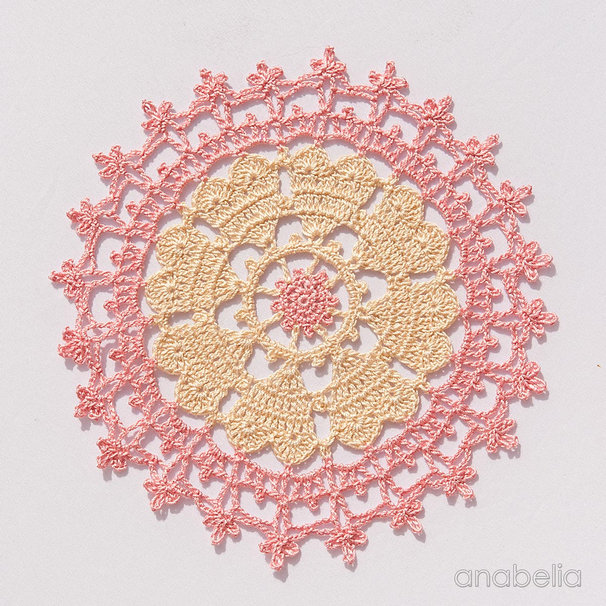 Valentine's Day crochet doily | Anabelia Craft Design blog | Bloglovin’