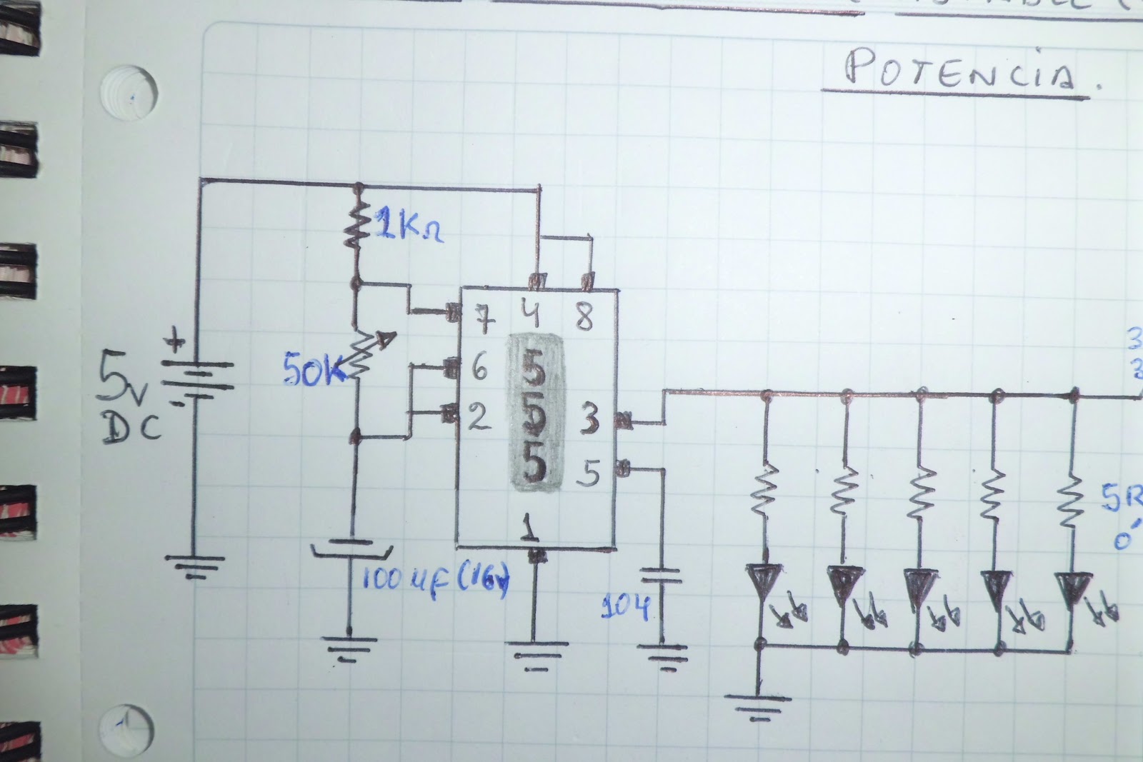 CIRCUITO ASTABLE CON EL NE555 | CON ETAPA DE POTENCIA BT136.
