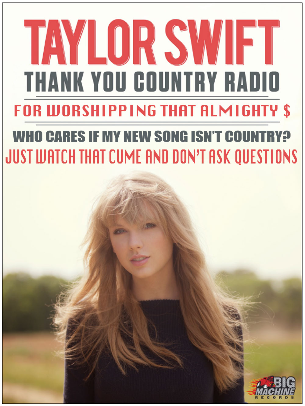 Farce the Music: Taylor Swift: New Honest Radio Promo Ad