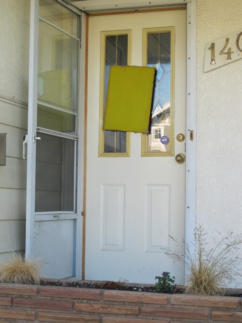Little Mid Century Modern House on the Prairie: Interim Front Door