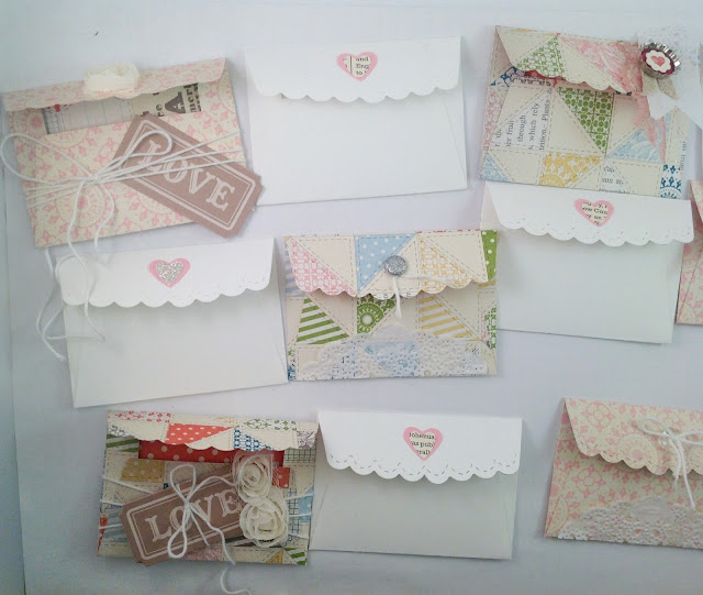 InkyPinkies: Mini Envelopes Valentine's Banner
