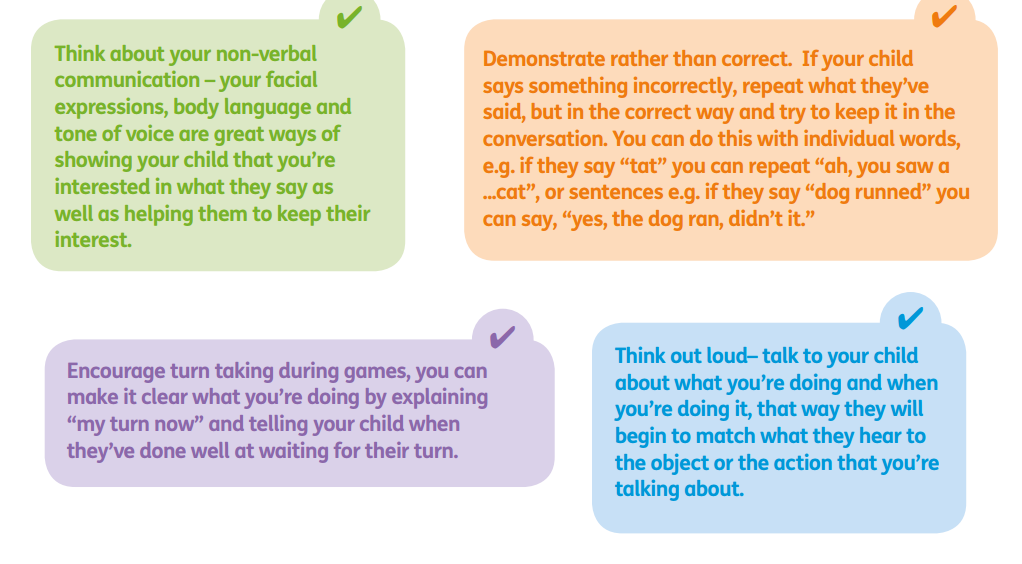 Early language skills through play.......: Top talking tips for parents