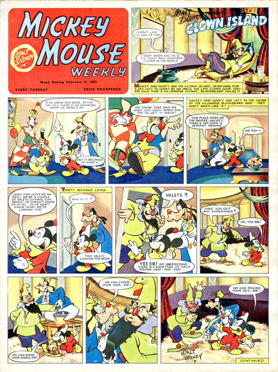Vintage Disney Alice in Wonderland: Mickey Mouse Weekly #613 from ...