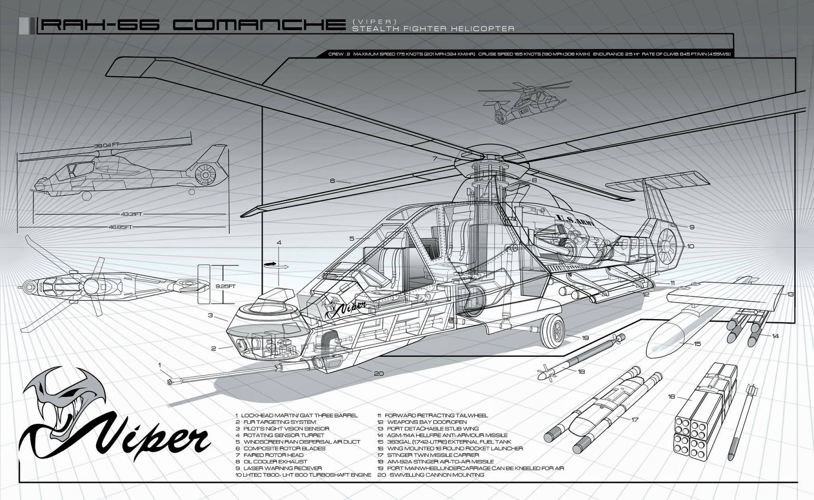 Art of Safdar: RAH-66 Comanche Chopper Study