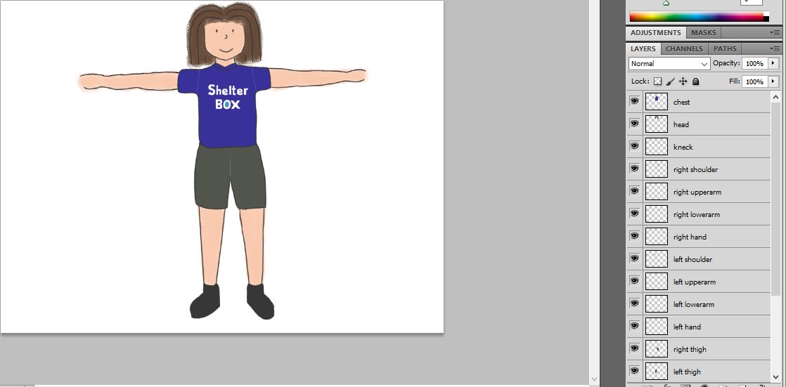 Character positions and Layers