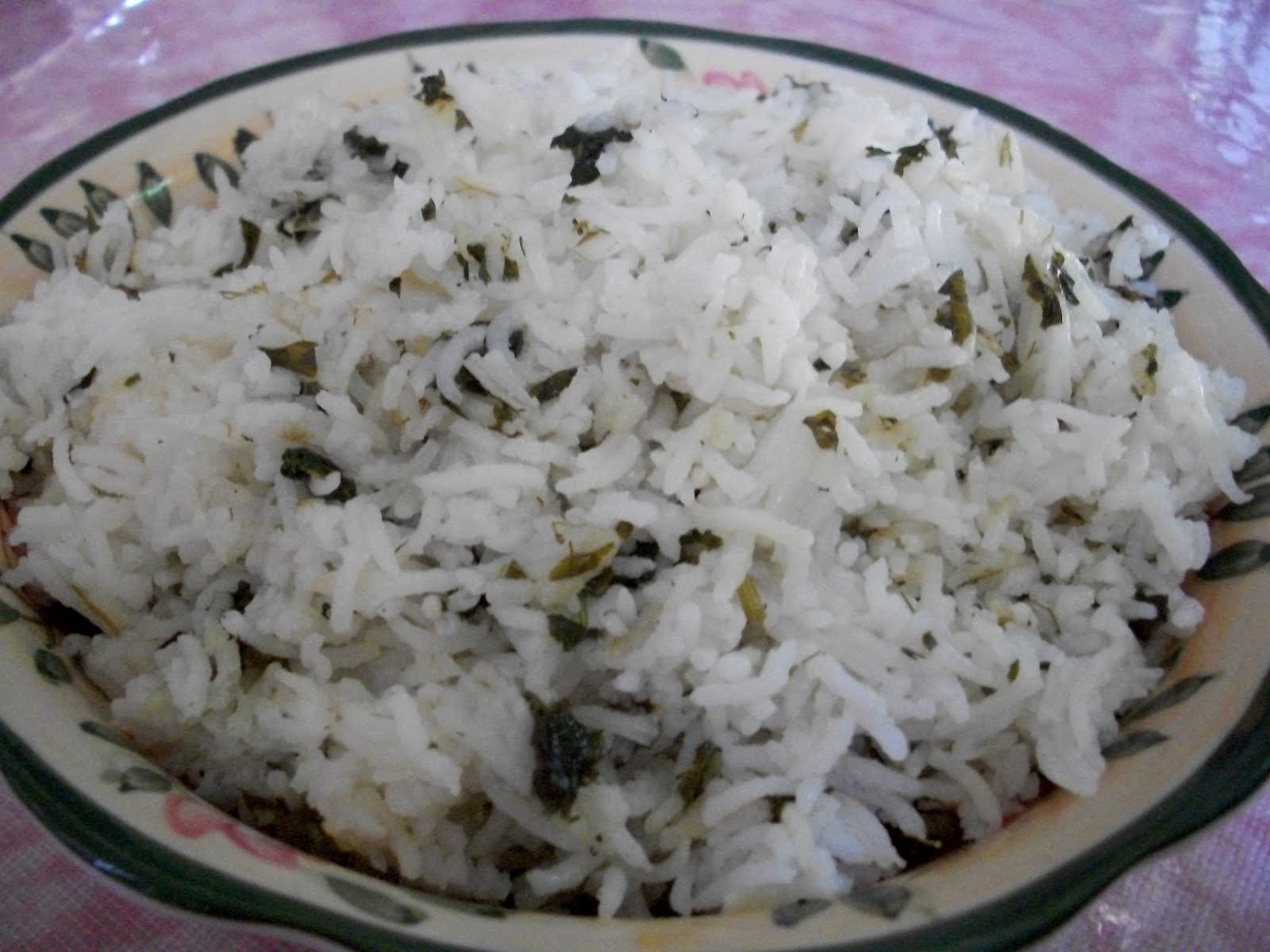 Pomegranates and Zaatar: Persian Herb Rice (Sabzi Polo)