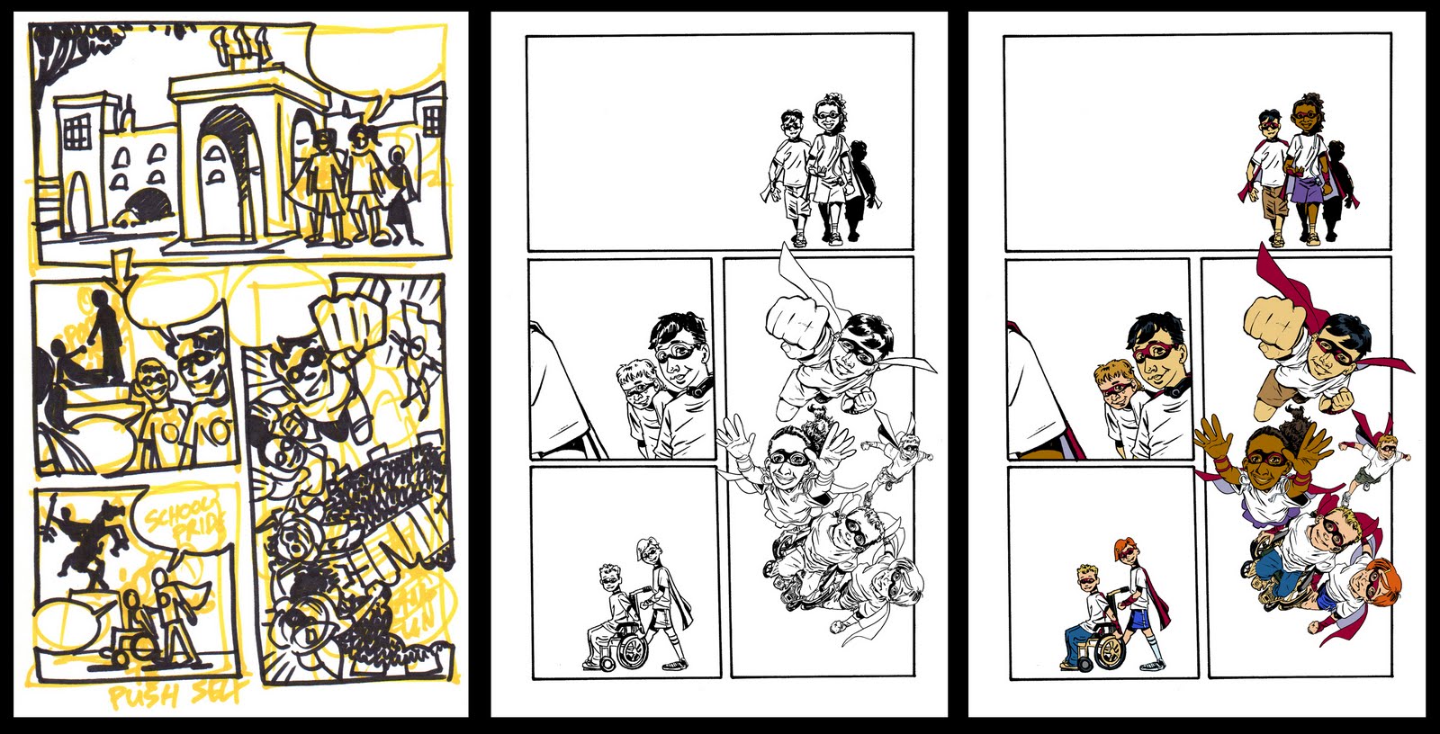 Billy Penn's Plot Developments: Comic Pitch (Page 2 Process)