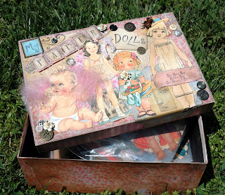 CREATIVITY IS CONTAGIOUS: "VINTAGE" PAPER DOLL ALTERED BOX