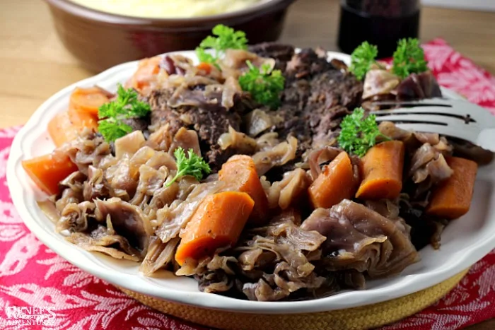 Slow Cooker German Style Pot Roast | Renee's Kitchen Adventures