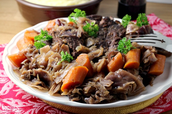 Slow Cooker German Style Pot Roast | Renee's Kitchen Adventures