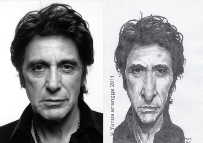 joen cartoonist: Before and After: Al Pacino