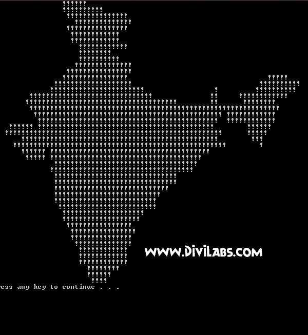 Wap Write A C C Program To Generate And Print The Map Of India On Screen C And C Program 0800