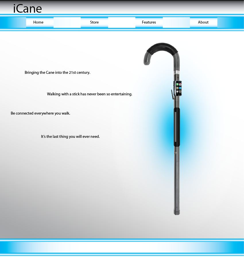 CSUSB Design 2 Spring 2011: New and Improved Photoshopped iCane