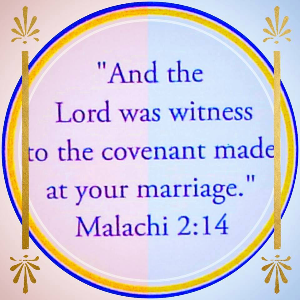 I have seen the glory: Malachi 2:14