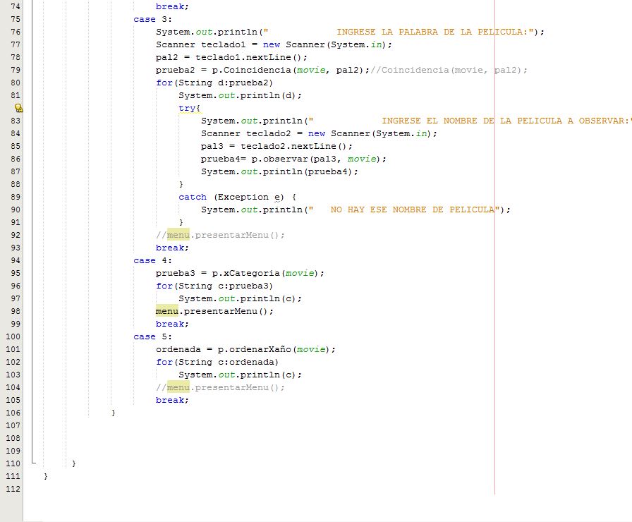 Proyecto De Estructura de Datos en Java: Clase Menú y todos sus Métodos
