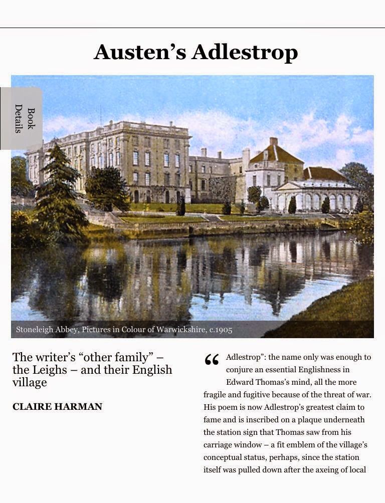 Times Literary Supplement: Austen’s Adlestrop