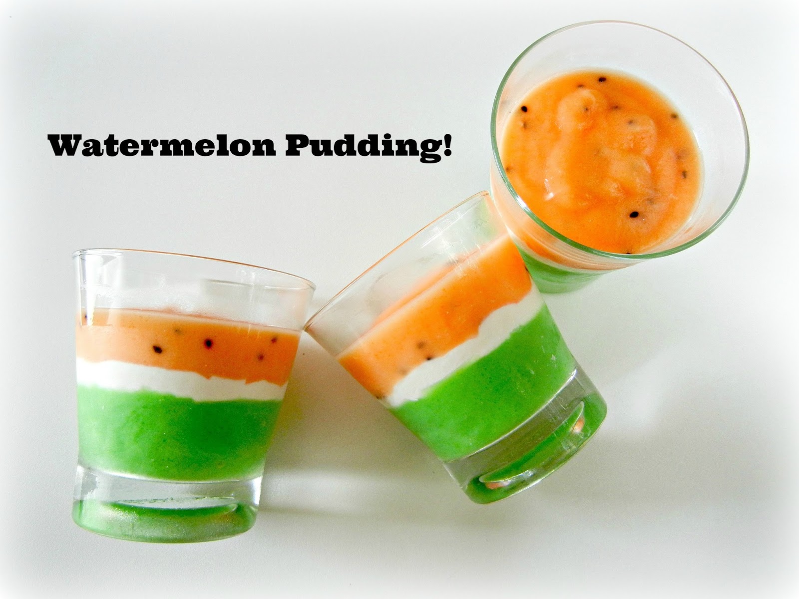 Sugar Swings! Serve Some: Watermelon Pudding Cups