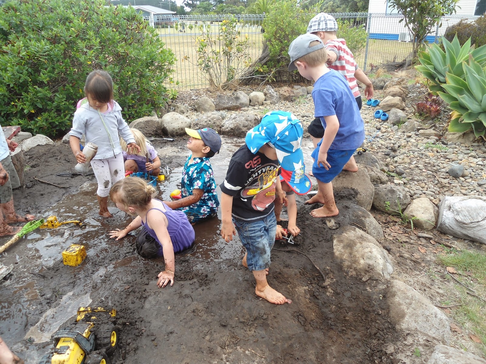Bream Bay Kindergarten: The mud pit is fun and full of opportunities to ...