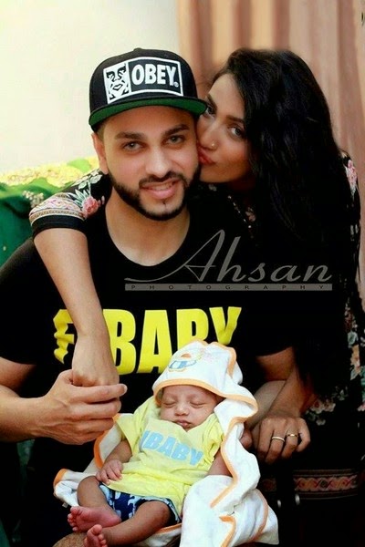 Mathira Latest Photo-shoot with her Newly Baby Born and Husband ~ She9 ...