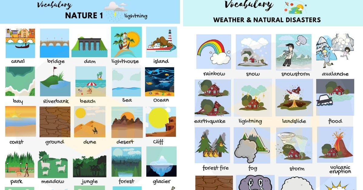 Handy Stuff 4 the English Class: NATURE PICTURE DICTIONARY AND NATURE ...