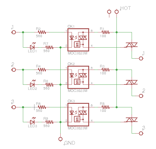 Makeatronics: 24V AC Solid State Relay Board