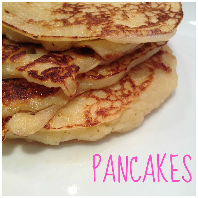 y tan flamenca!: receta: tortitas - recipe: pancakes