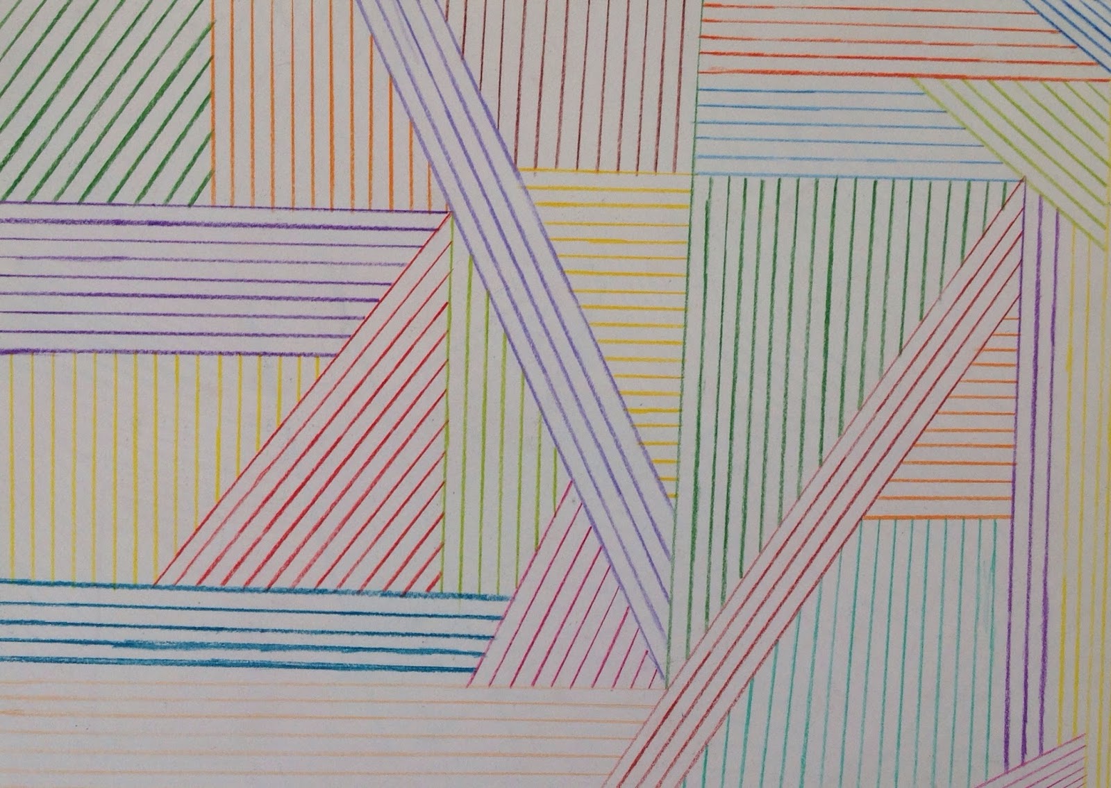 Arte en CP Cascante: TRABAJO CON PARALELAS Y PERPENDICULARES