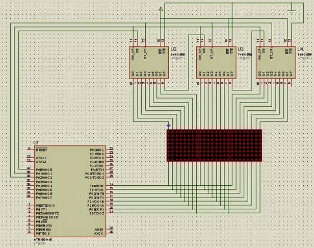 Tutorial Dasar Runing Text Dengan Mikrokontroller Atmega 16 Dan Shift ... Tutorial Dasar Runing Text Dengan Mikrokontroller Atmega 16 Dan Shift ...