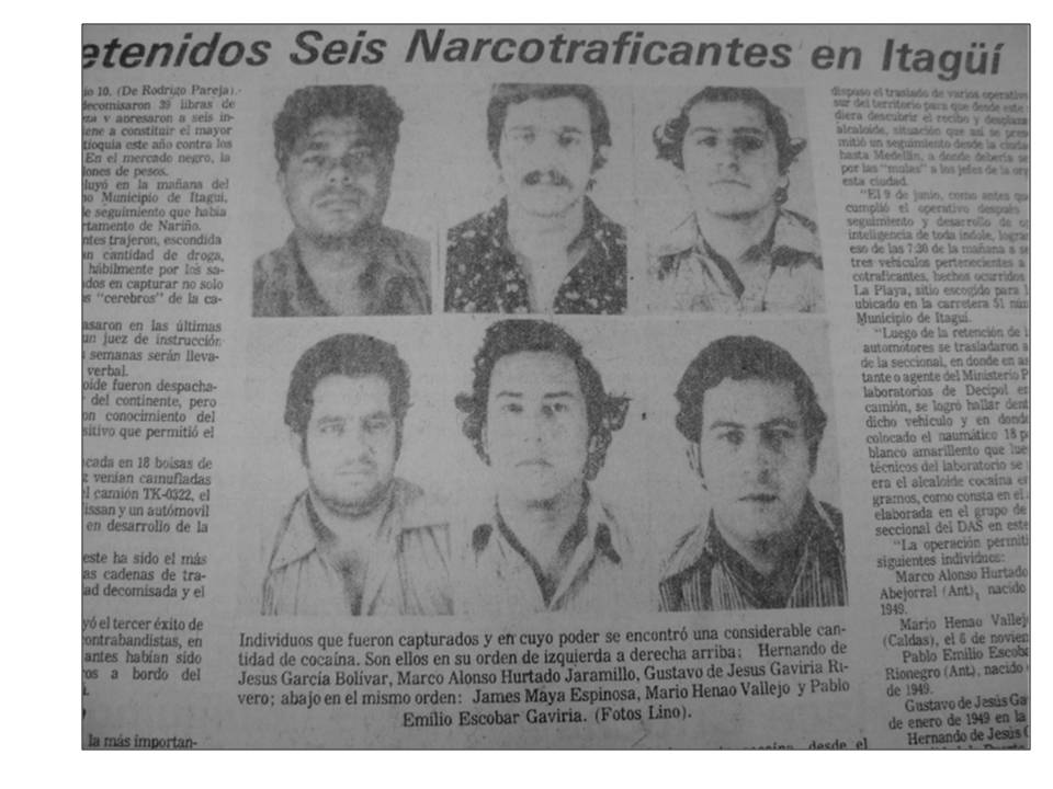Proyecto Pablo Escobar: Primer artículo de El Espectador sobre Pablo ...