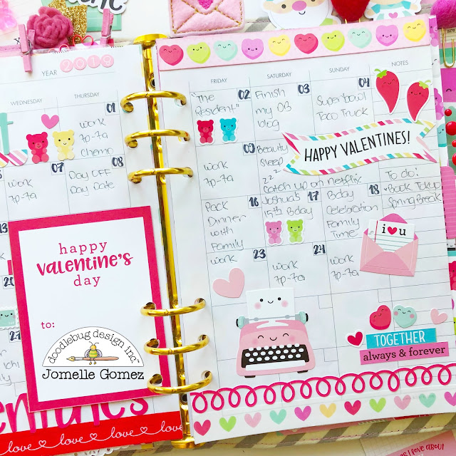 Doodlebug Design Inc Blog: So Punny | Valentine's Planner by Jomelle