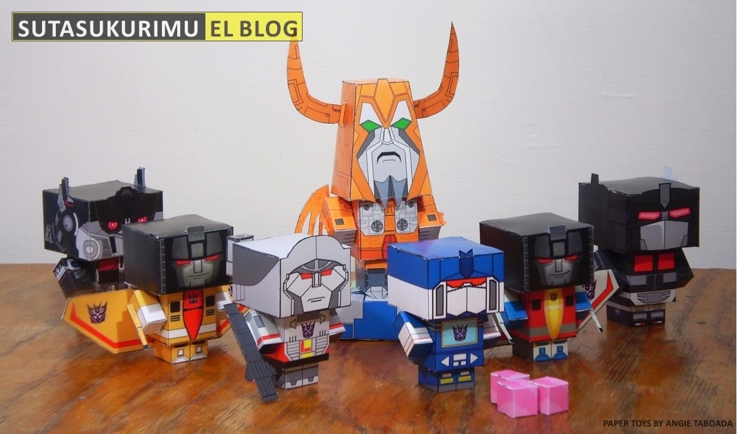 Suta, el blog: Transformers en Paper Toys. Regalo de cumpleaños