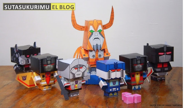 Suta, el blog: Transformers en Paper Toys. Regalo de cumpleaños