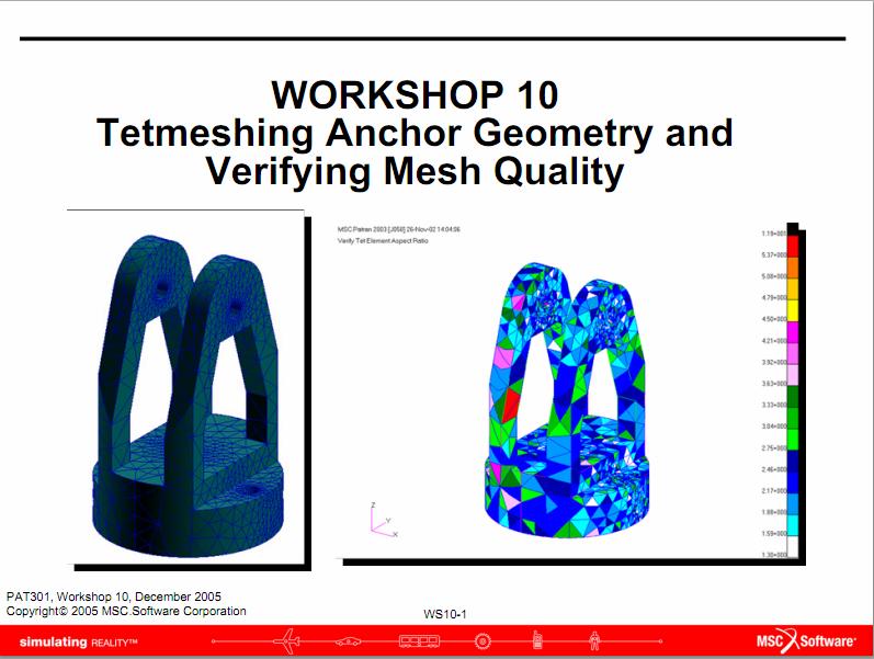 MSC Nastran Journal: VERIFYING THE MESH QUALITY
