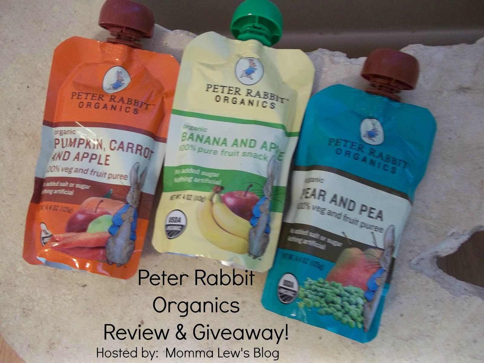 Enter to win win 10 assorted pouches! of Peter Rabbit Organics (ends 5/3)