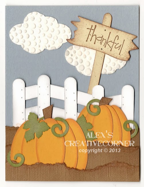 PumpkinPatchCardBackgroundWM.jpg 502×650 pixels | Punch art cards, Fall ...