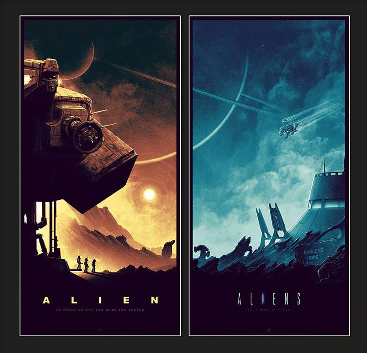 JIMSMASH ! ! !: ALIEN / ALIENS PRINTS BY MATT FERGUSON