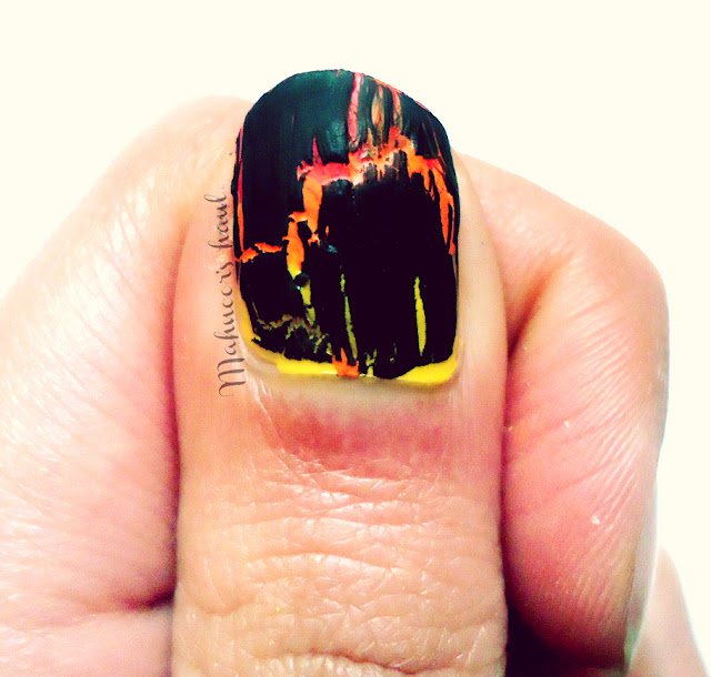 Mahnoor's Haul: Nail Of The Day-Fire On Cracker Nails