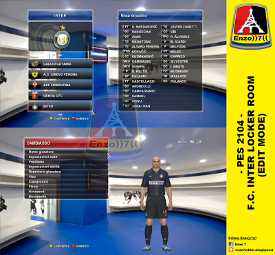 pes-modif: PES 2014 F.C. INTER LOCKER ROOM