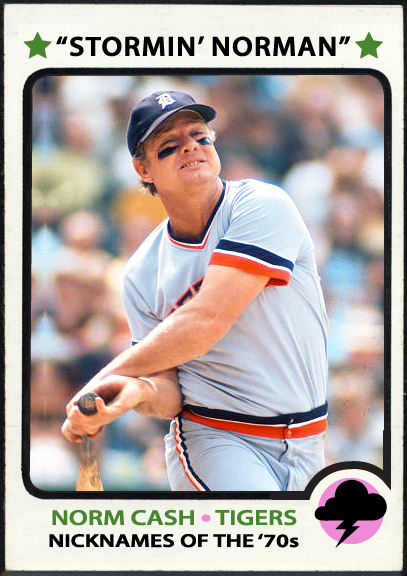 WHEN TOPPS HAD (BASE)BALLS!: NICKNAMES OF THE 1970'S: "STORMIN' NORMAN ...