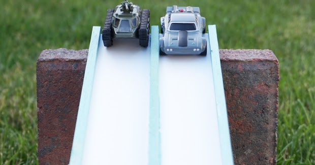 DIY Race Track with Jump | artsy-fartsy mama