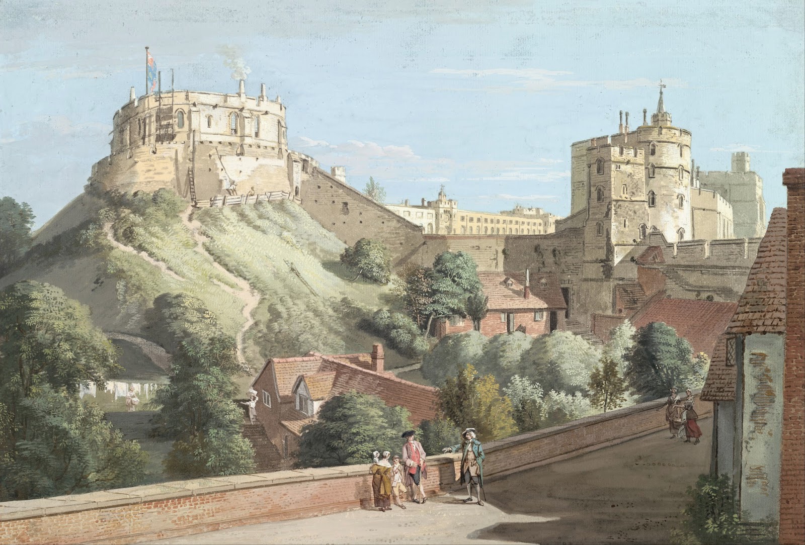 Viático de Vagamundo: Windsor castle and Park by Paul Sandby