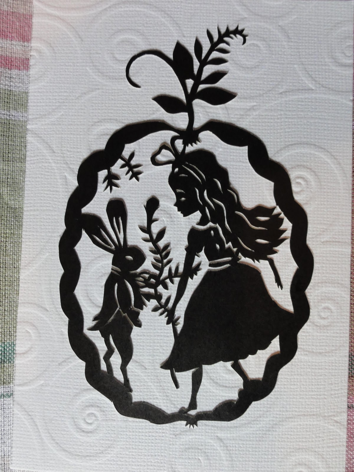 Curly Girl Paper Cuttings