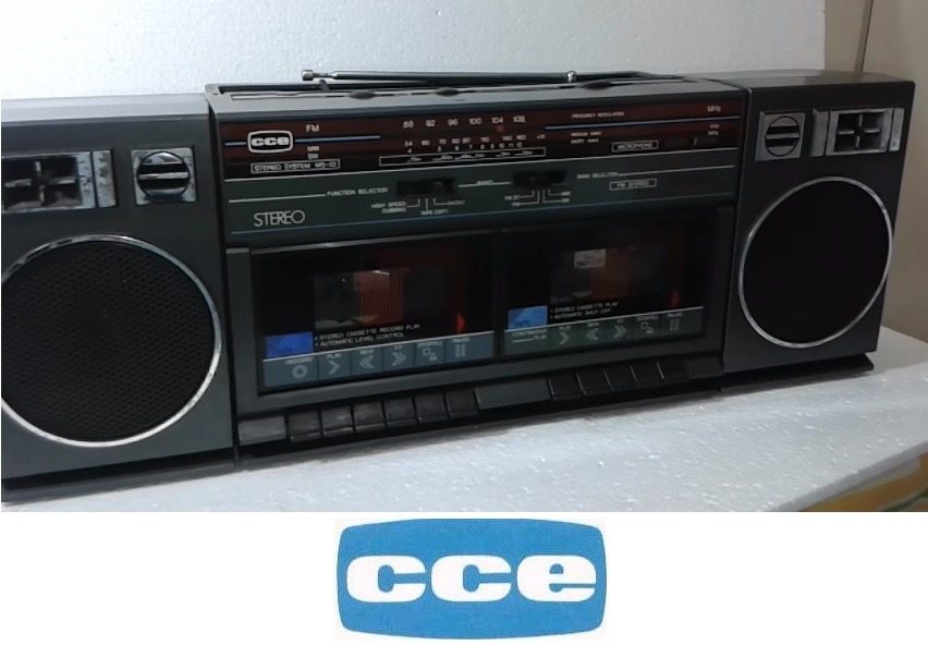 Restauração do Micro System CCE-MS22 duplo tape deck rádio gravador ...