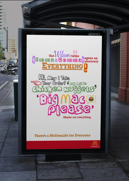 Becky Dunks D&AD McDonalds: adshells