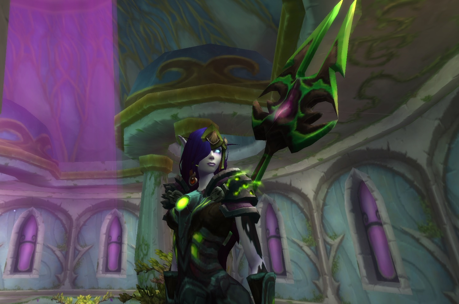 My First Void Elf - Fel Green Transmog