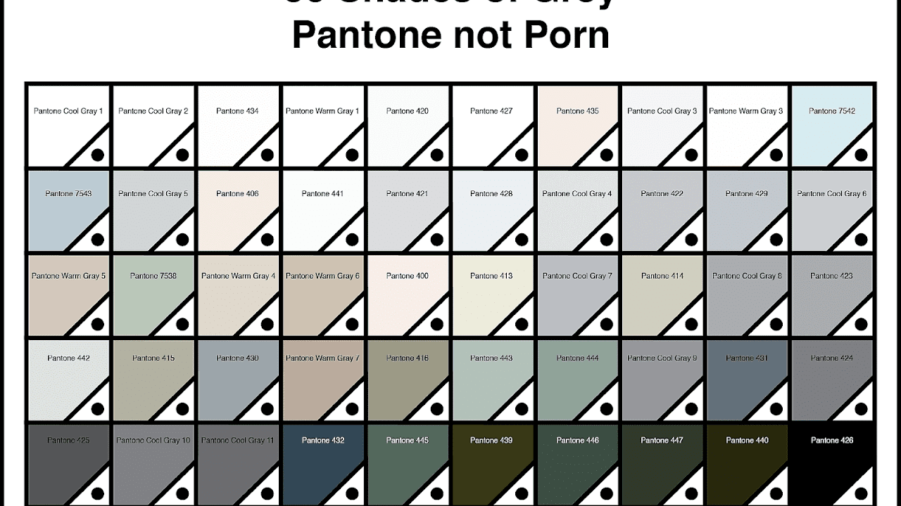 Pantone Grey Color Chart - Grey Choices