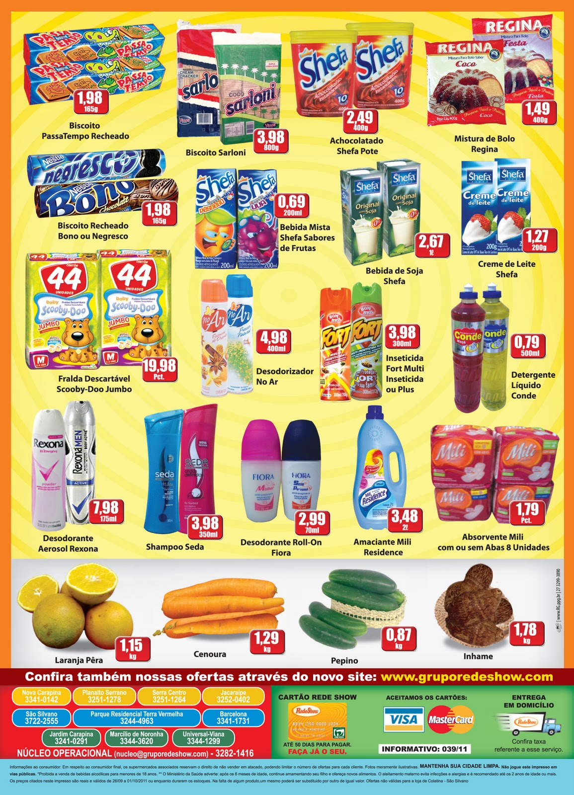 RG Marketing e Propaganda: Folheto de ofertas - Rede Show Supermercados