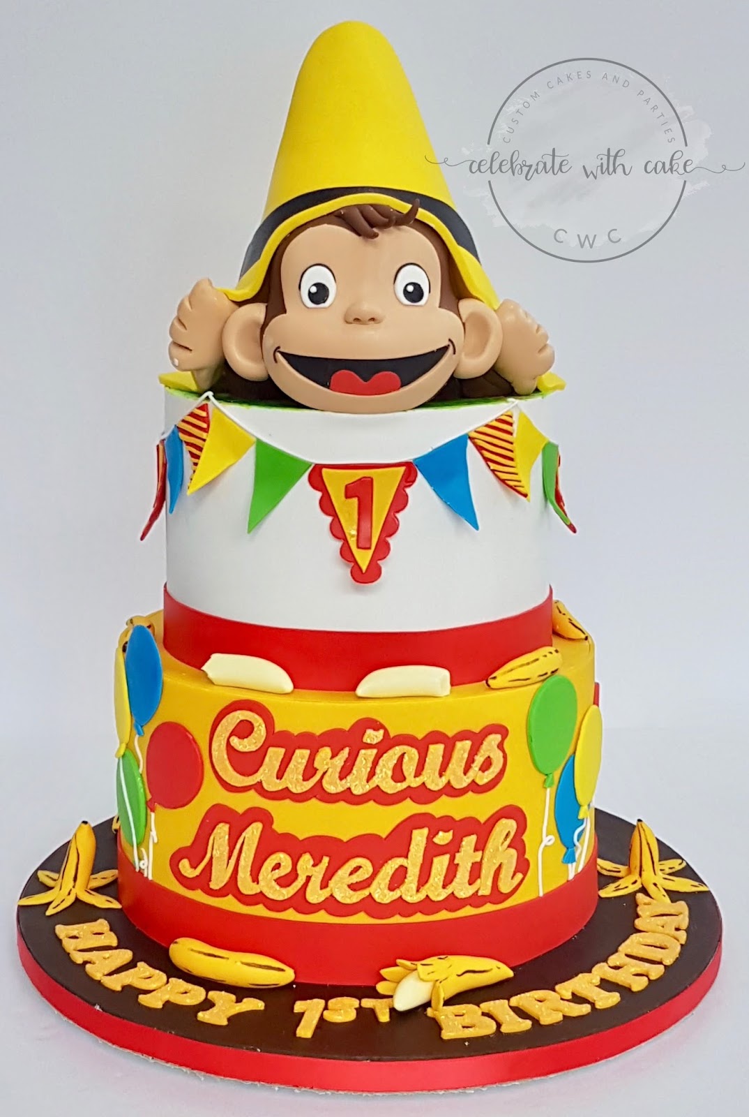 Celebrate with Cake!: Curious George Two Tiers Cake