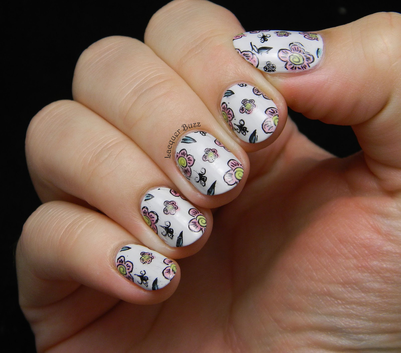 Lacquer Buzz: Alphabet Nail Art Challenge: Letter F